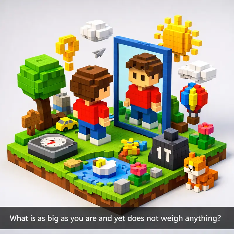 What is as big as you are and yet does not weigh anythi — Riddle with ...