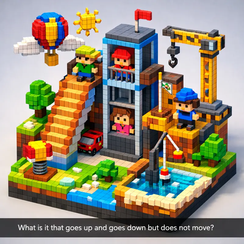 What is it that goes up and goes down but does not move — Riddle with ...