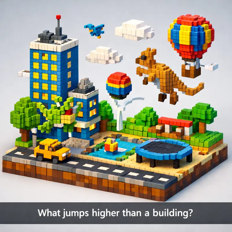What jumps higher than a building? — Riddle with Answer | DoRiddles