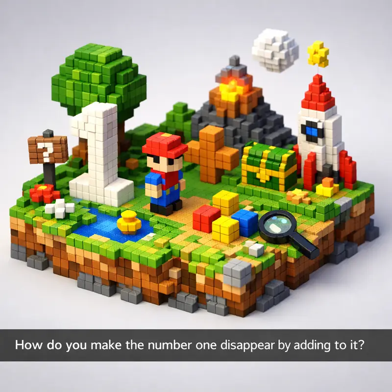 How do you make the number one disappear by adding to i — Riddle with ...
