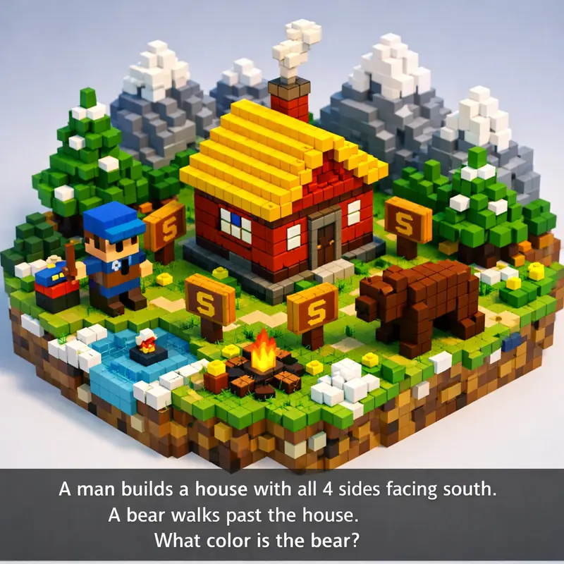 A man builds a house with all 4 sides facing south. A — Riddle with ...