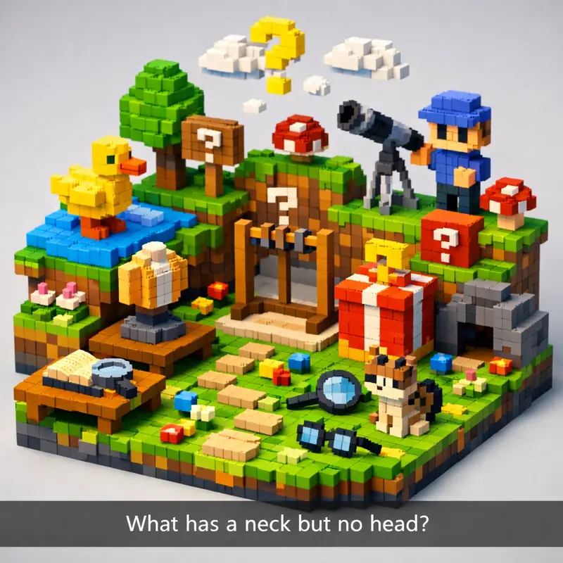 What has a neck but no head? — Riddle with Answer | DoRiddles