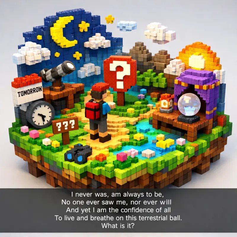 I never was, am always to be, No one ever saw me, nor e — Riddle with ...