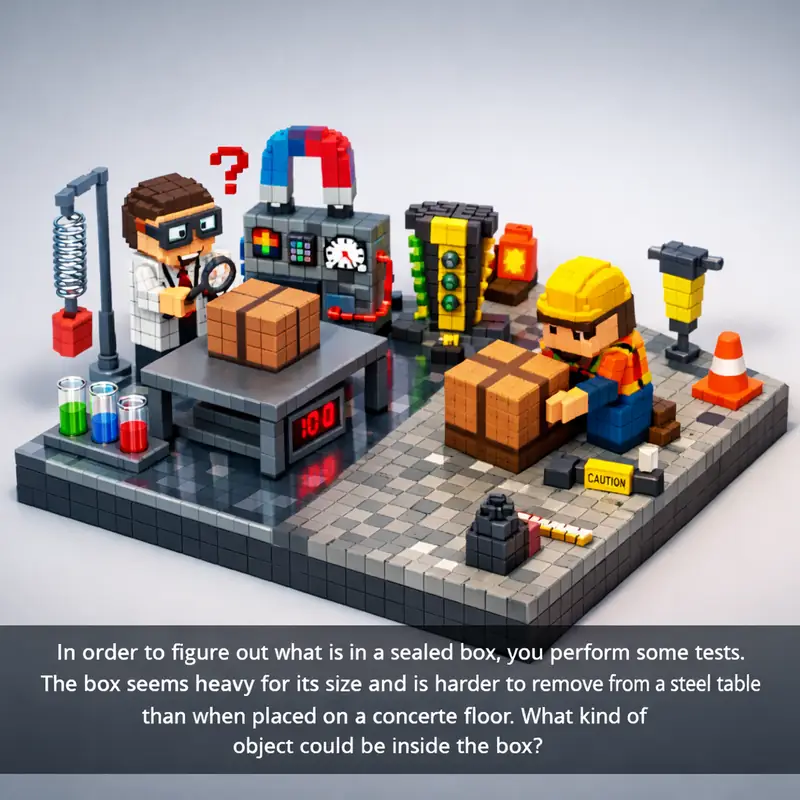 In order to figure out what is in a sealed box, you per — Riddle with ...