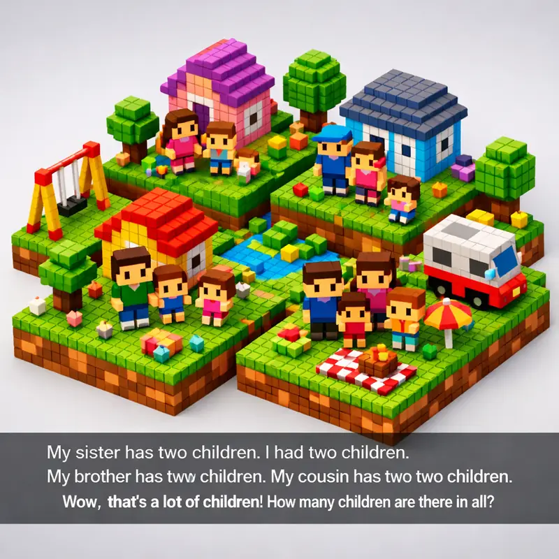 My sister has two children. I had two children. My brot — Riddle with ...
