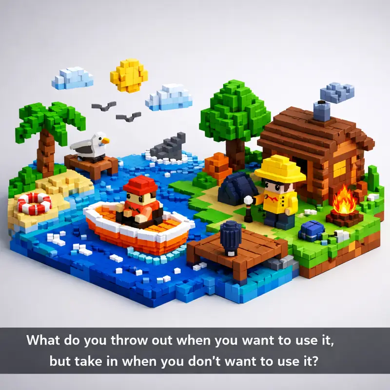 What do you throw out when you want to use it, but take — Riddle with ...